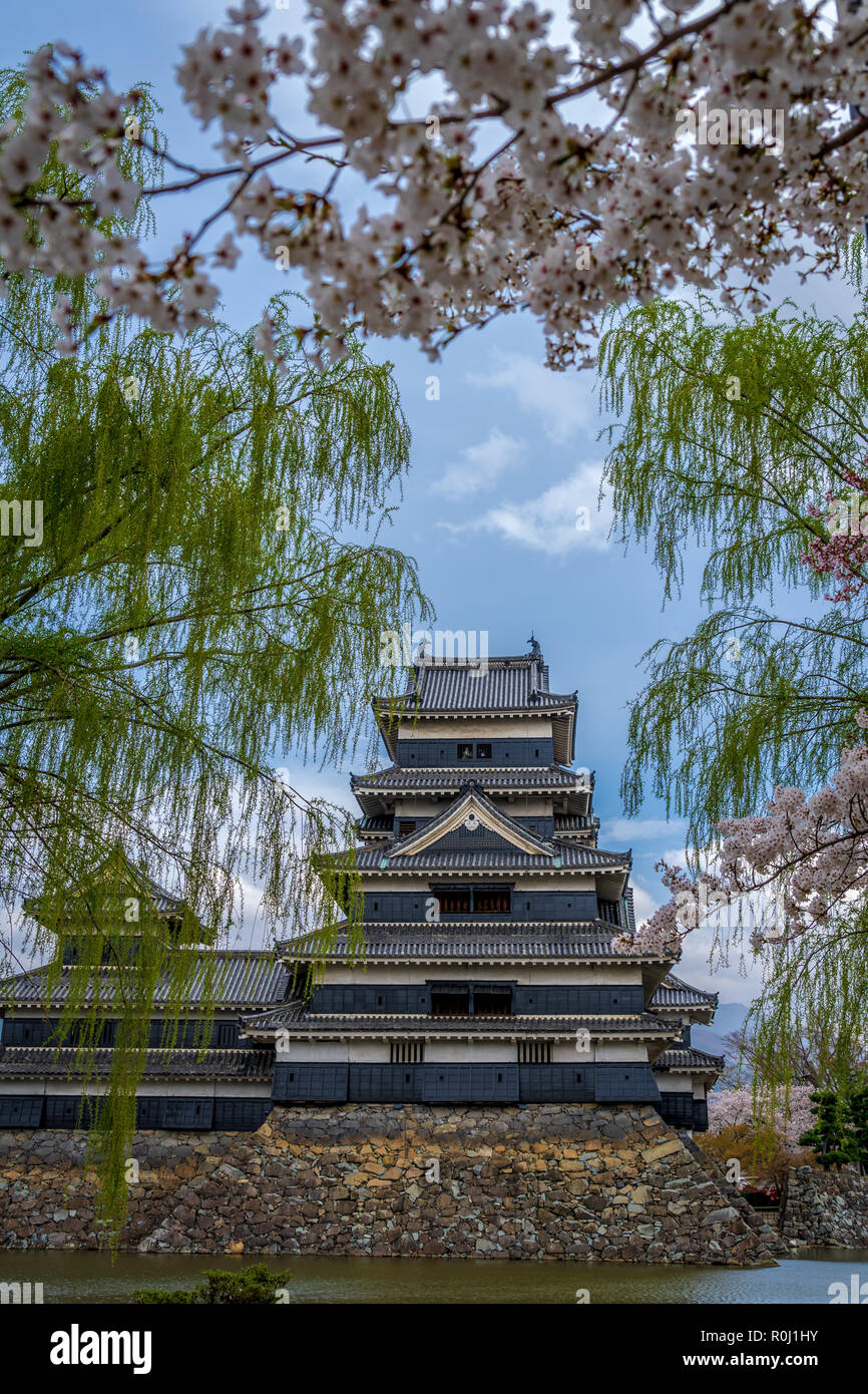 Matsumoto Castle, also known as the "Crow Castle" is Japanese Nataional ...