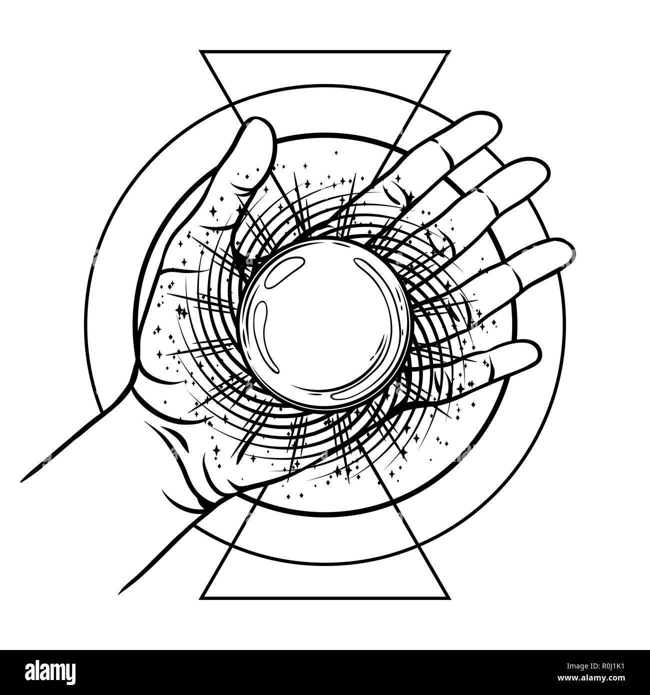 Magical hand gesture Stock Vector Images - Alamy