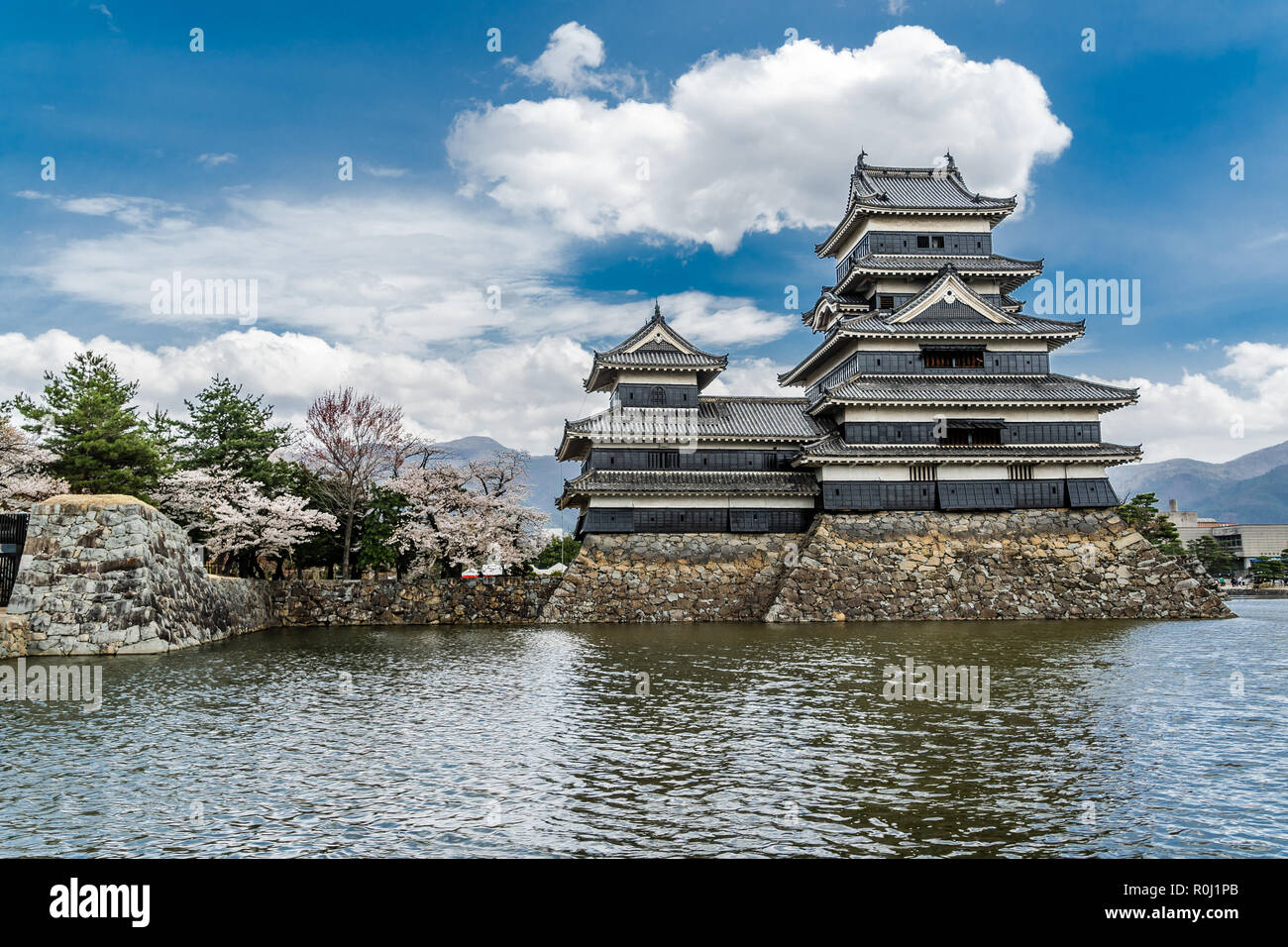 Matsumoto Castle, also known as the "Crow Castle" is Japanese Nataional ...