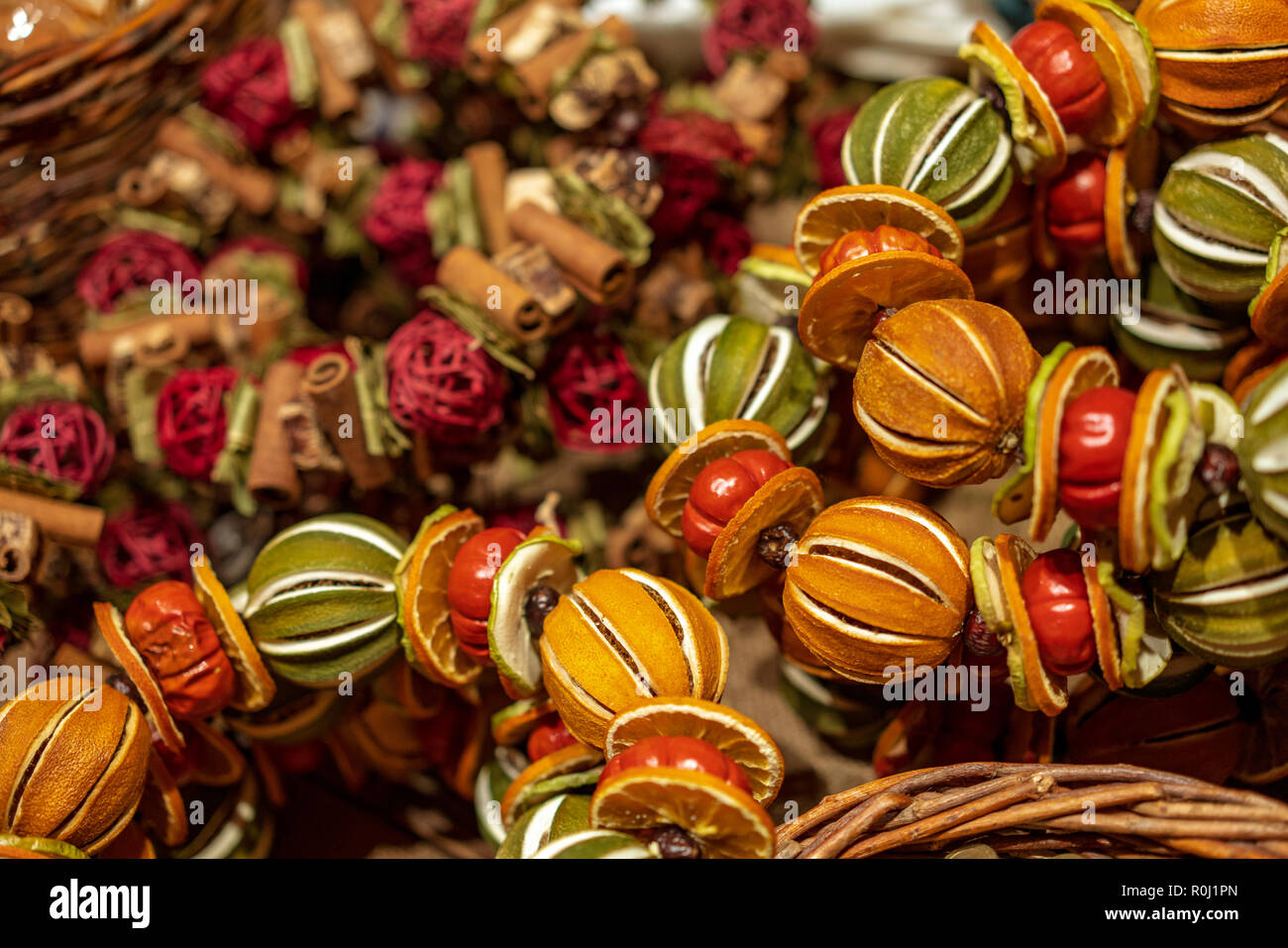 Traditional austrian Christmas decorations Stock Photo - Alamy