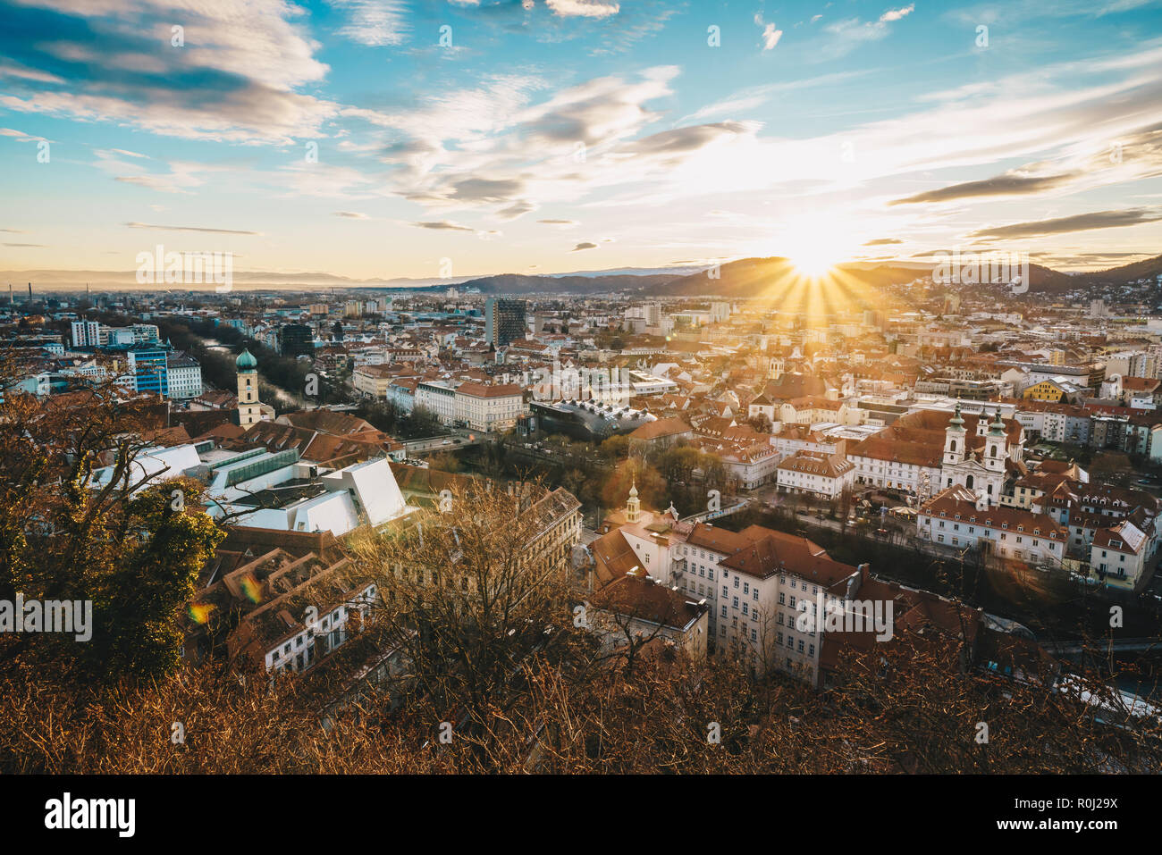 Graz from above hi-res stock photography and images - Alamy