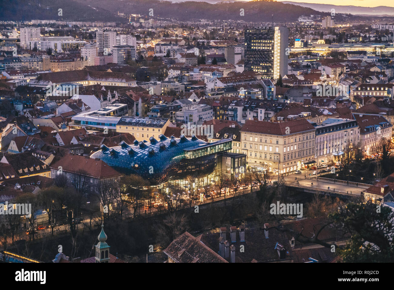Graz from above hi-res stock photography and images - Alamy