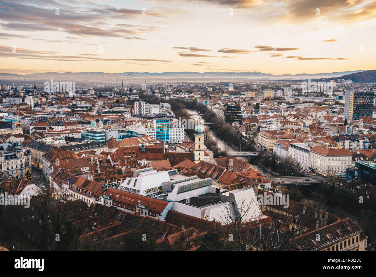 Graz from above hi-res stock photography and images - Alamy
