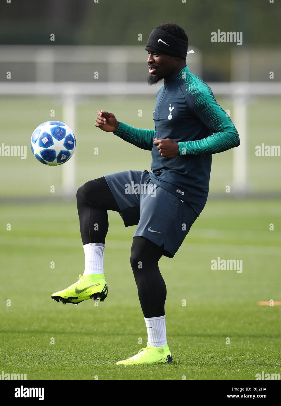 Tottenham Hotspur's Serge Aurier during a training session at Enfield ...