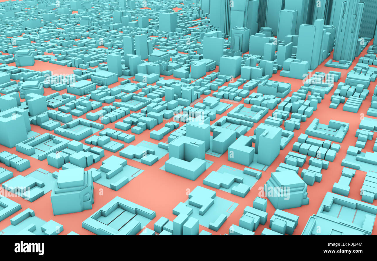3d rendering city hi-res stock photography and images - Alamy