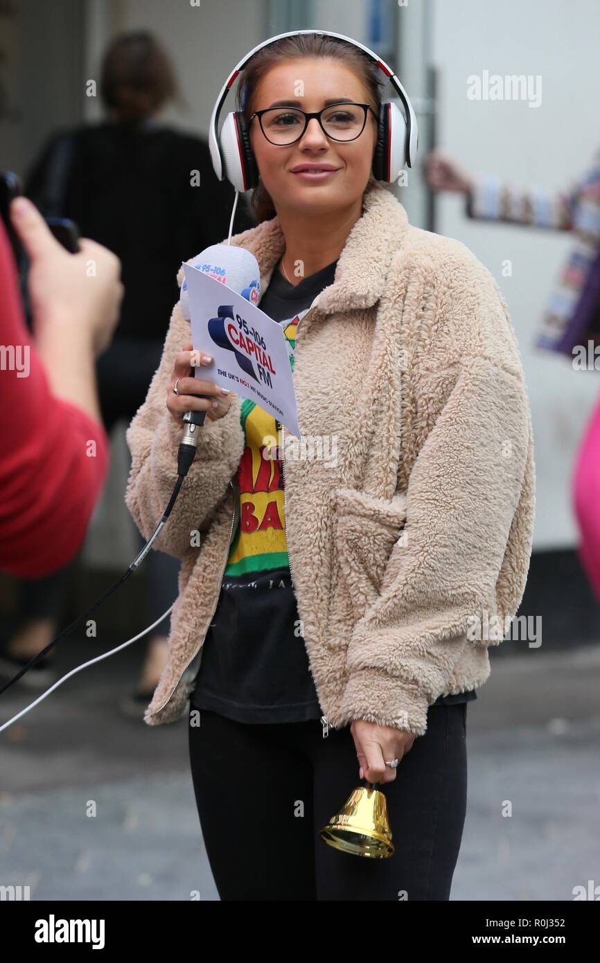 Jamie Theakston completing his charity marathon event at Global studios ...