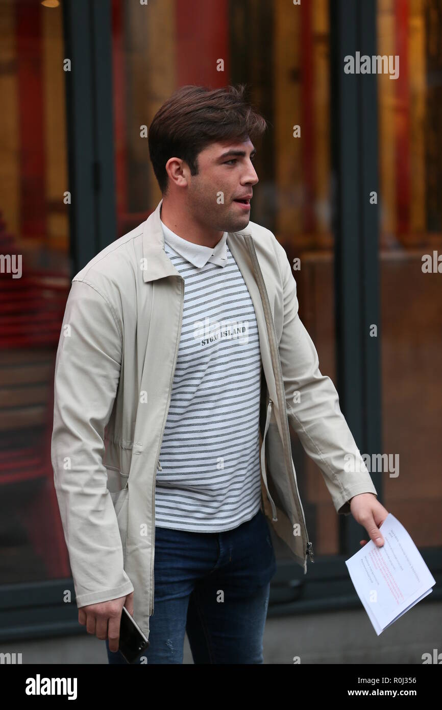 Jamie Theakston completing his charity marathon event at Global studios ...