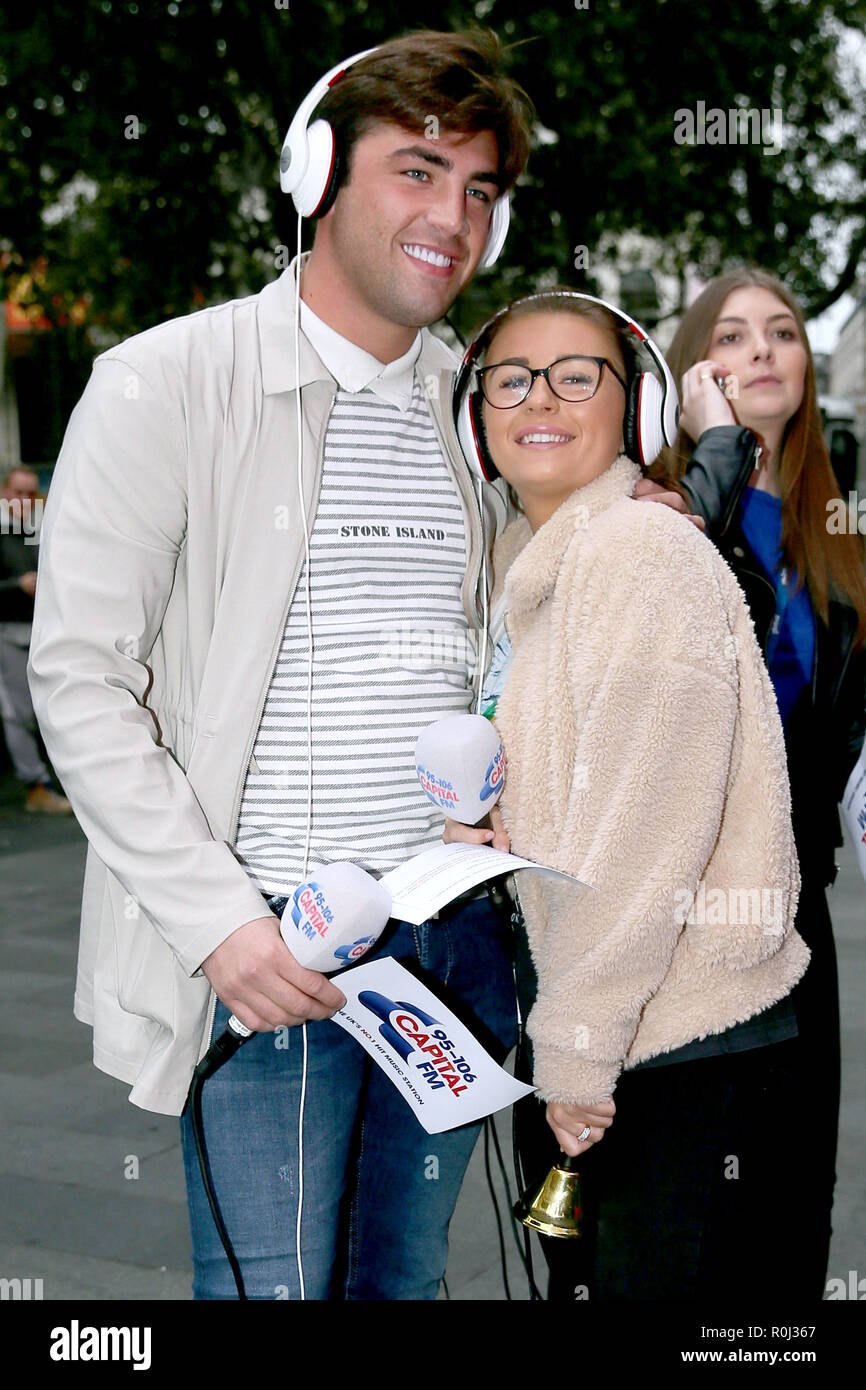 Jamie Theakston completing his charity marathon event at Global studios ...