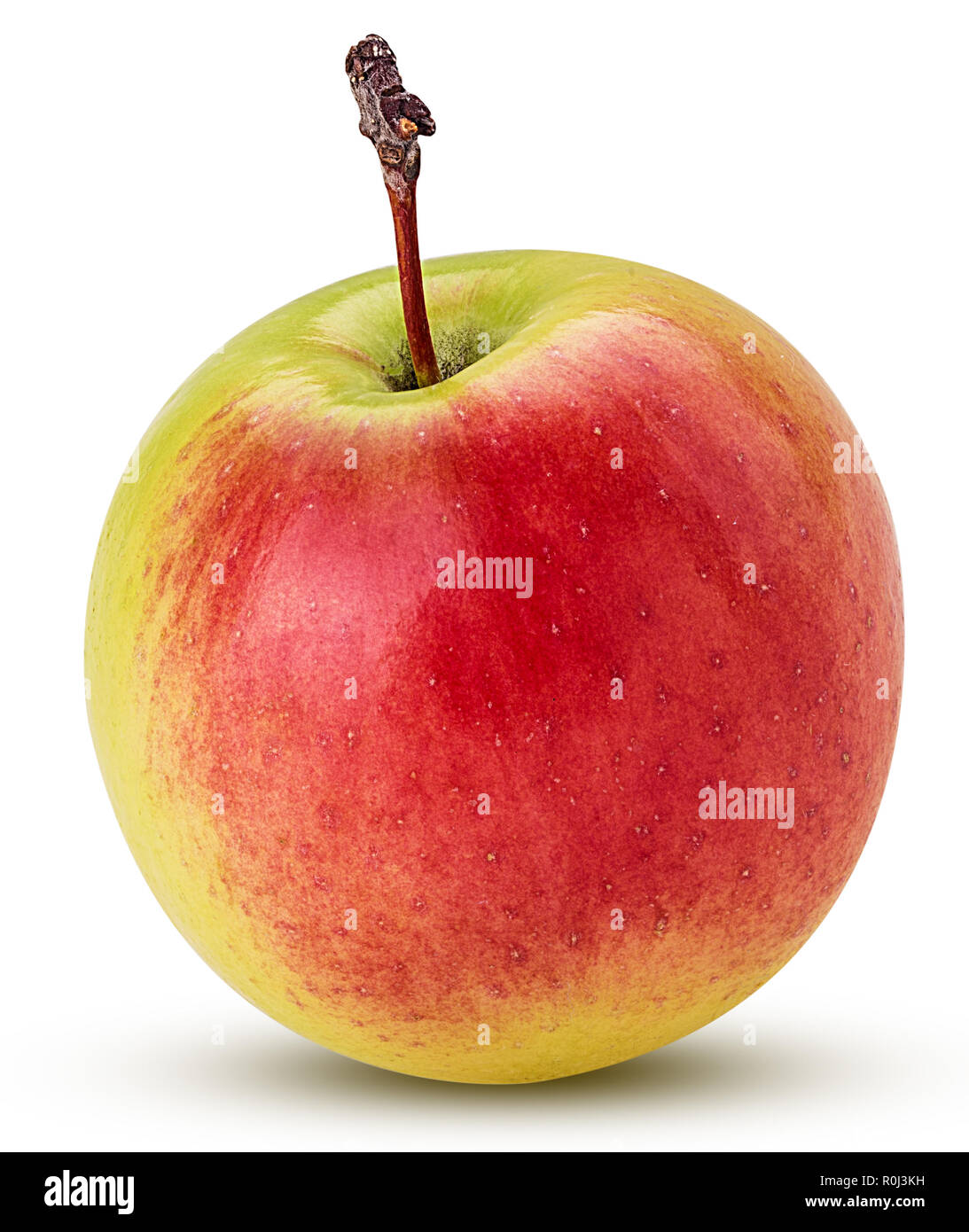 Red and green apple isolated on white background. Clipping Path. Full ...