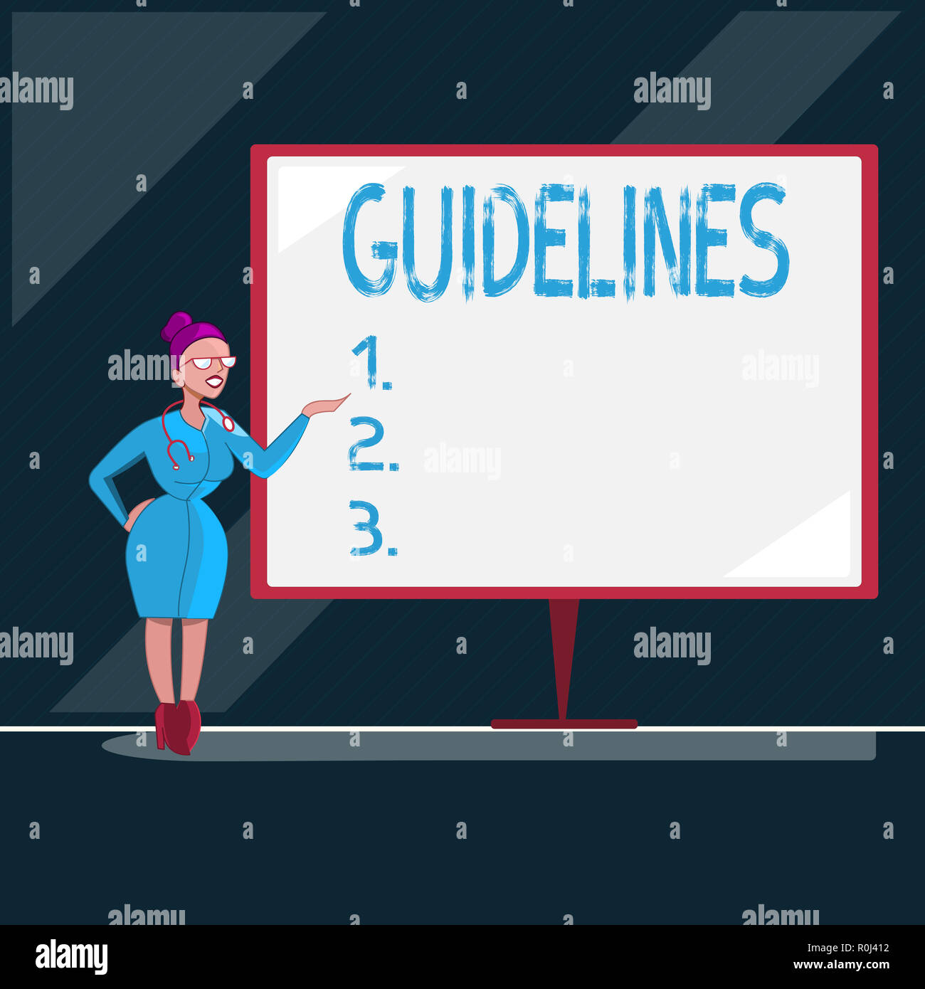 Writing note showing Guidelines. Business photo showcasing General rule ...