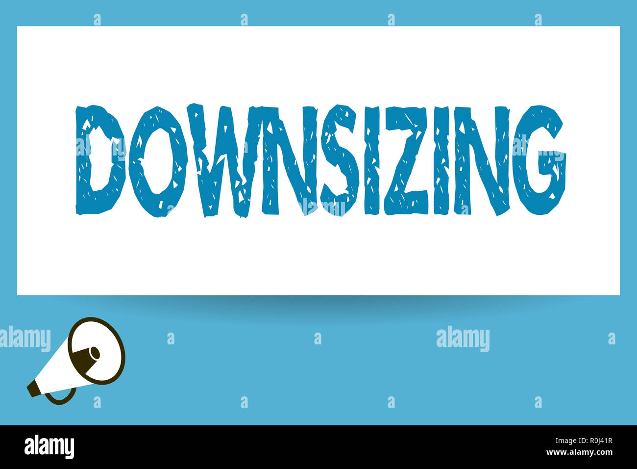 Word writing text Downsizing. Business concept for Make a company ...