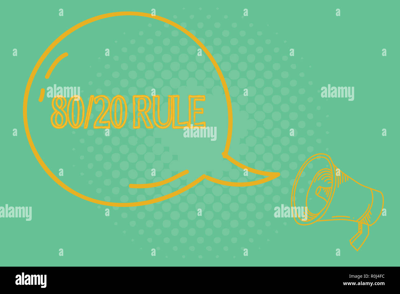 Conceptual hand writing showing 80 20 Rule. Business photo showcasing ...