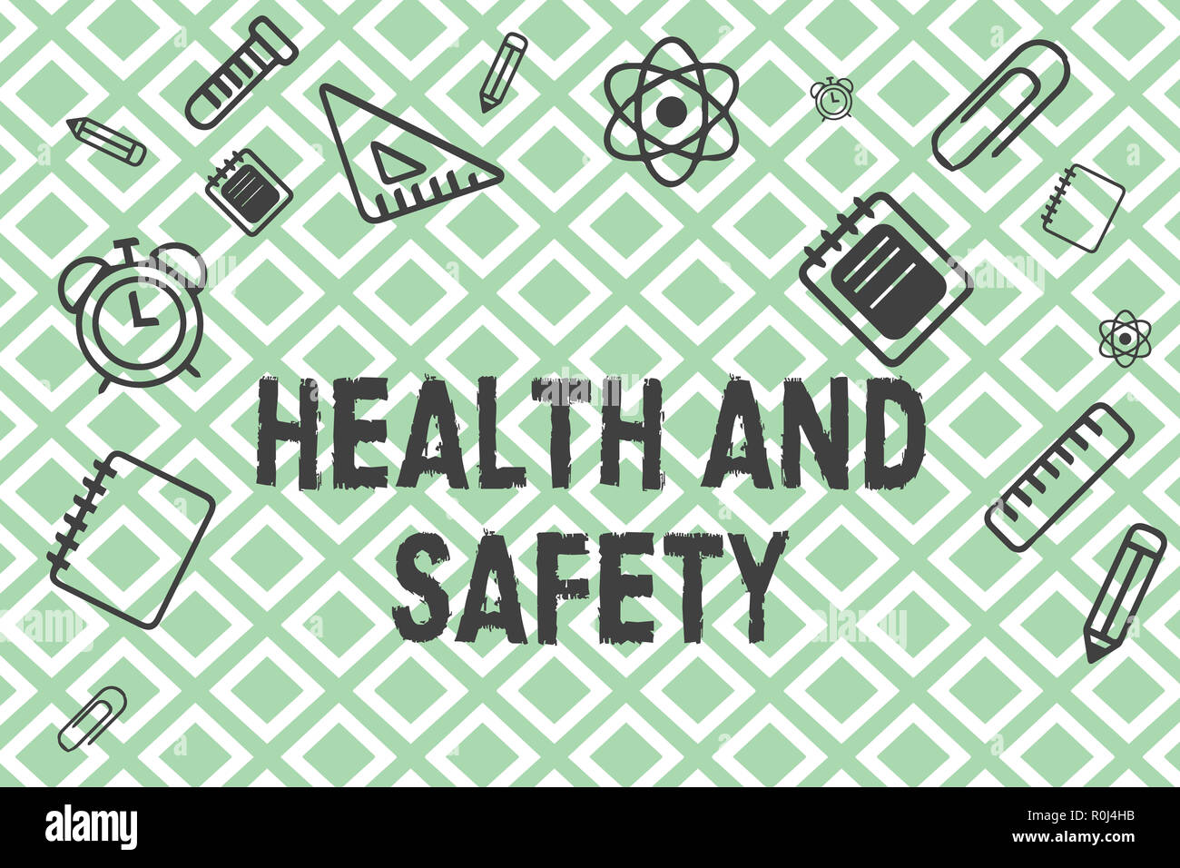Handwriting text Health And Safety. Concept meaning Taking the ...