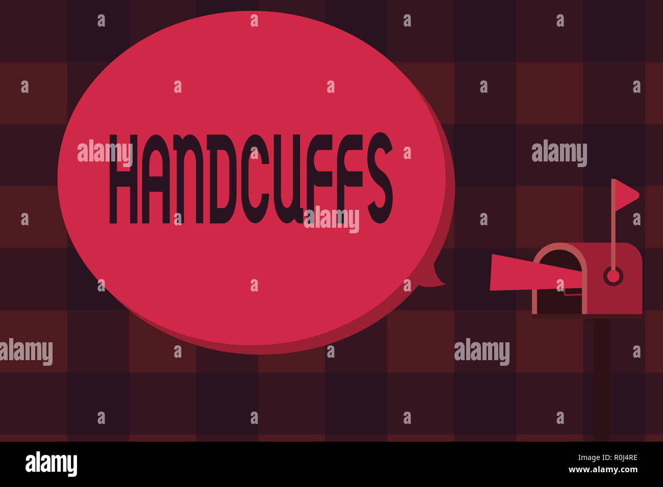 Word writing text Handcuffs. Business concept for Pair of lockable ...