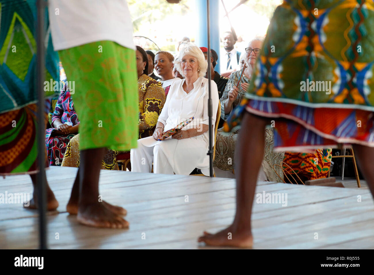The Duchess of Cornwall attends a Commonwealth Big Lunch at the Ghana ...