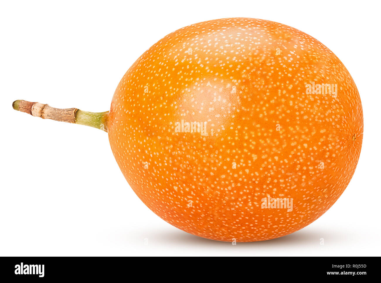 Granadilla fruit isolated on white background. Clipping Path. Full ...