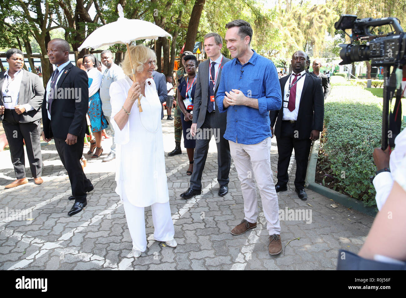 The Duchess of Cornwall chats with CNN Correspondent Max Foster at a ...