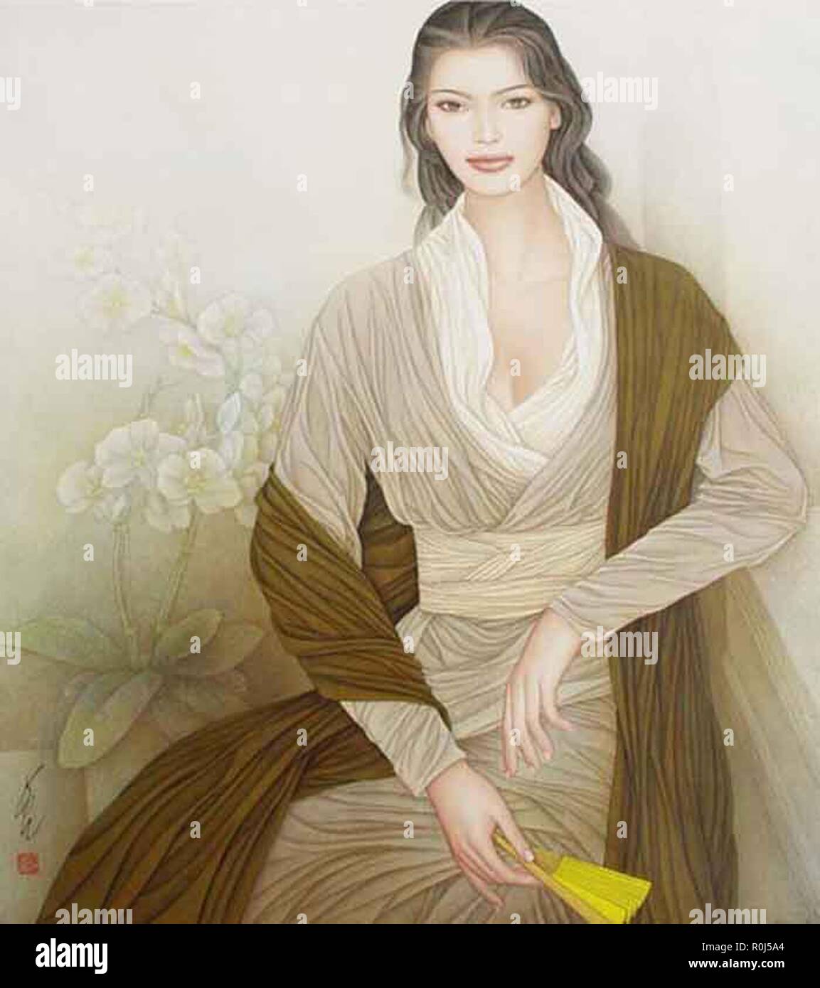 Chinese art deco painting hi-res stock photography and images - Alamy