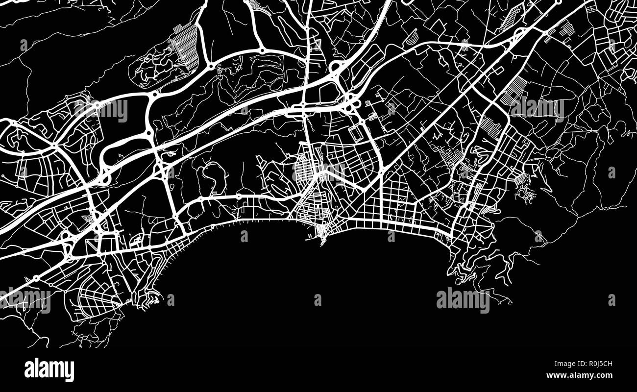 Urban vector city map of Benidorm, Spain Stock Vector Image & Art - Alamy
