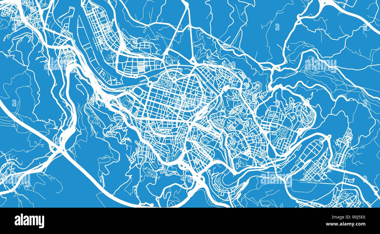 Bilbao map Stock Vector Images - Alamy