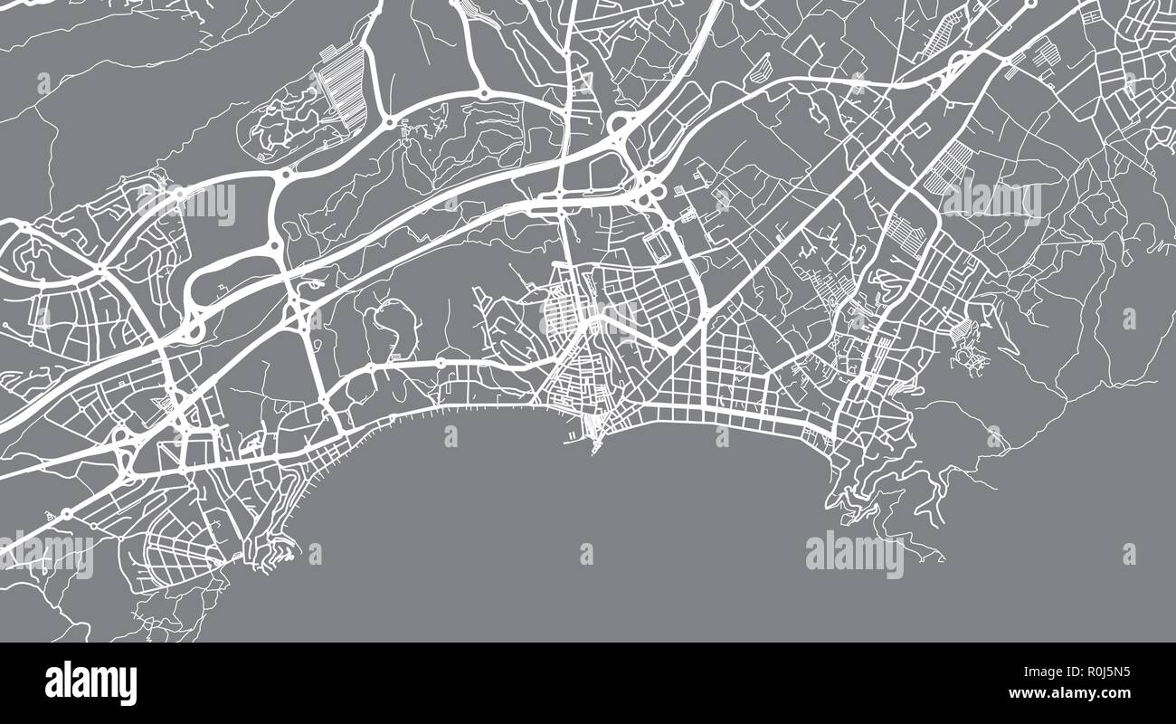 Urban vector city map of Benidorm, Spain Stock Vector Image & Art - Alamy