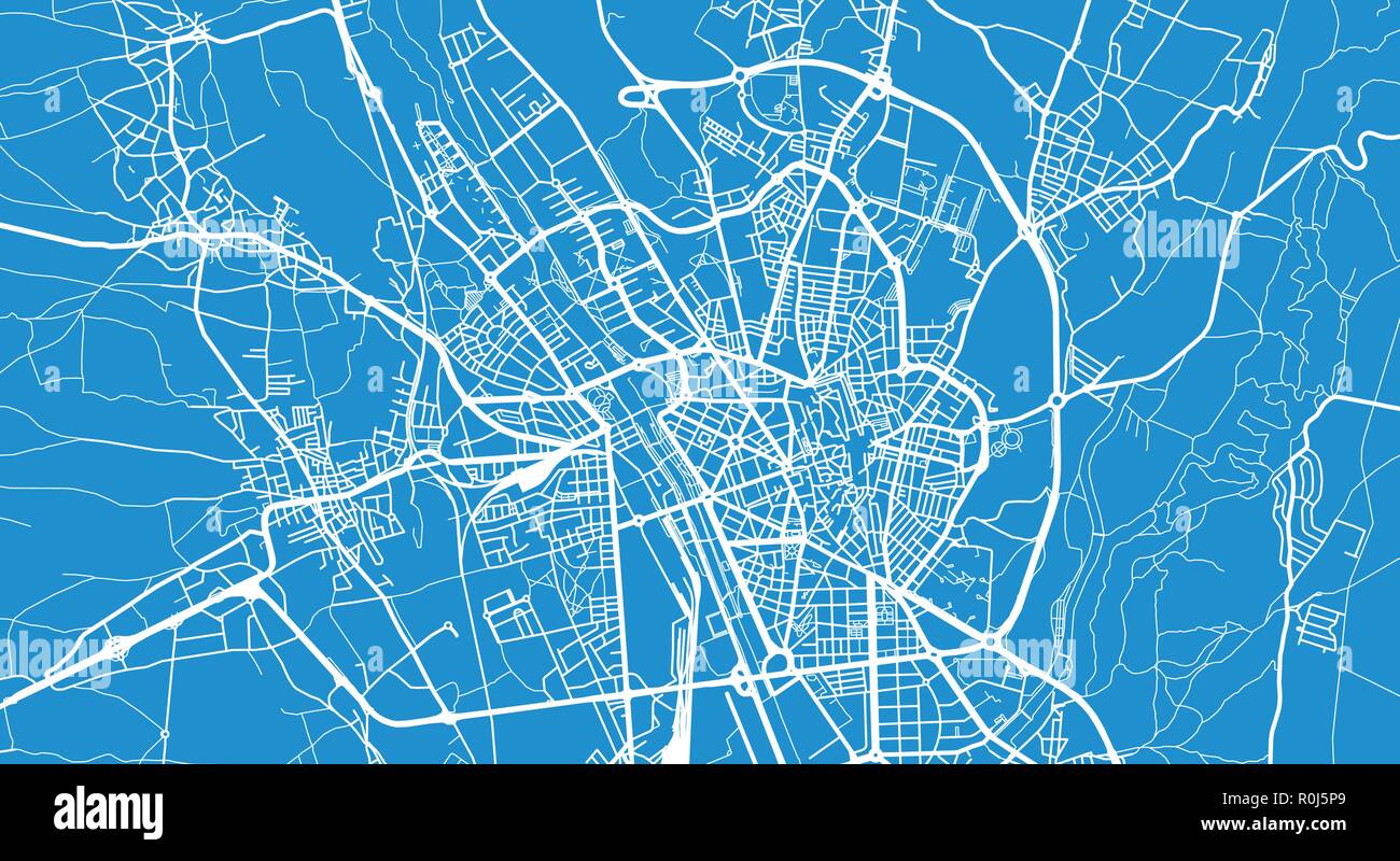 Urban vector city map of Leon, Spain Stock Vector Image & Art - Alamy