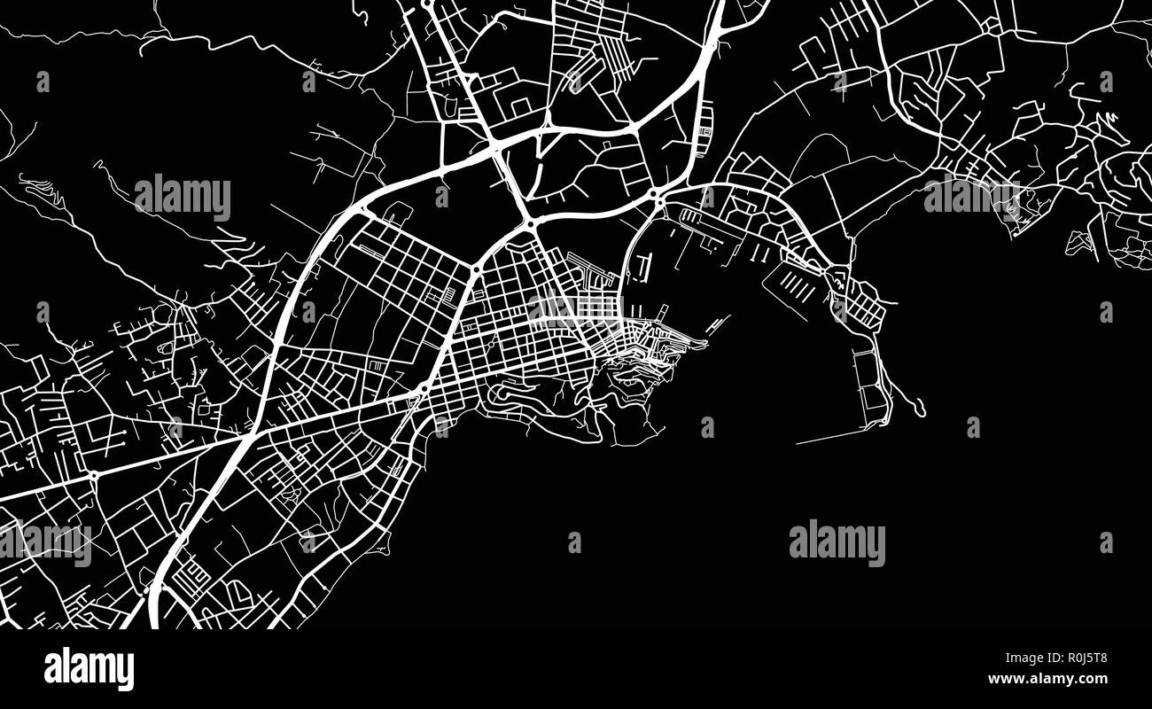 Urban vector city map of Ibiza, Spain Stock Vector Image & Art - Alamy