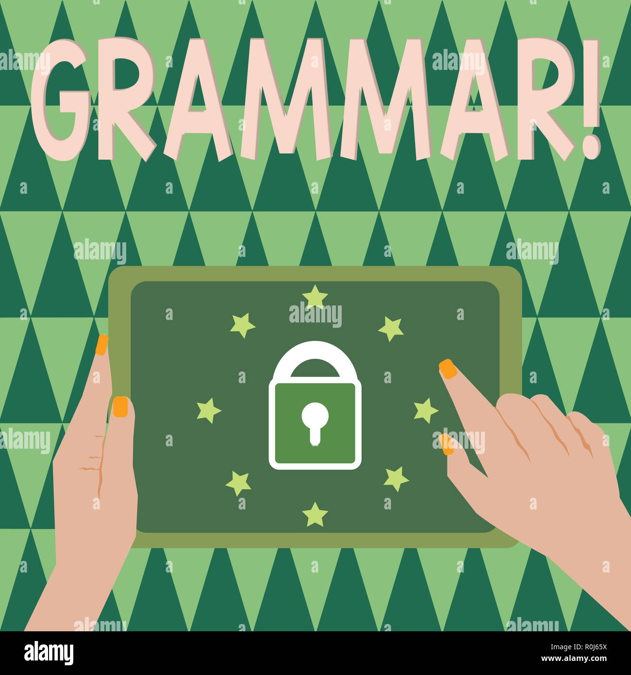 Text sign showing Grammar. Conceptual photo whole system and structure ...