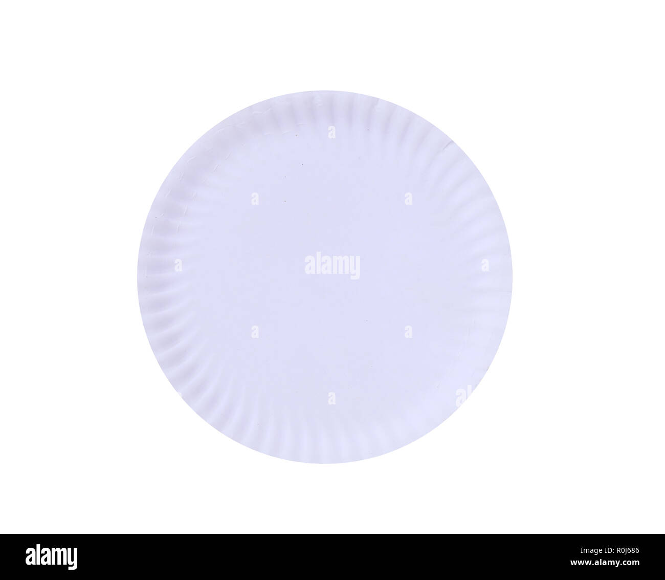white paper plate isolated on white background and have clipping paths ...