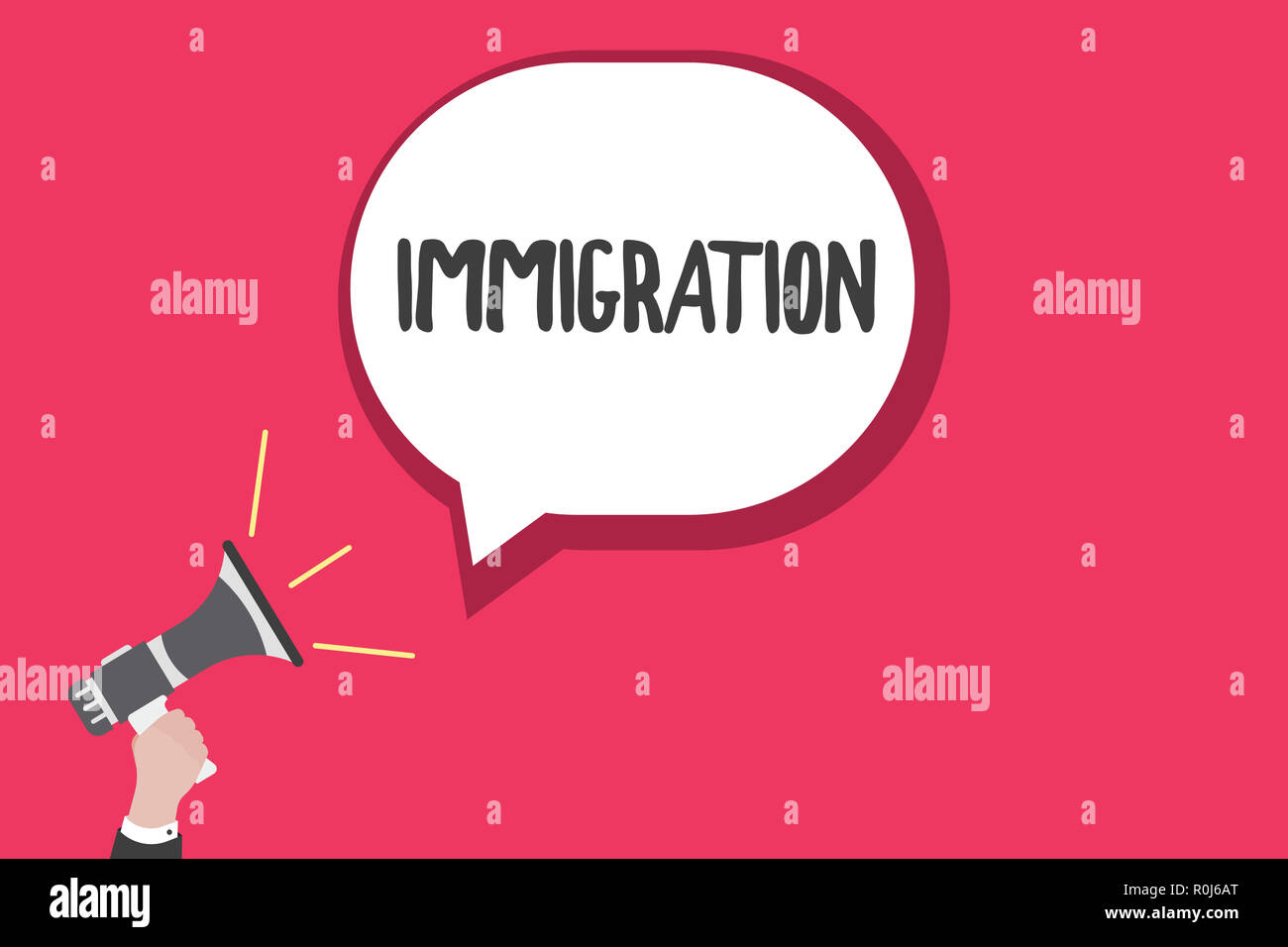 Word writing text Immigration. Business concept for Action of coming to ...