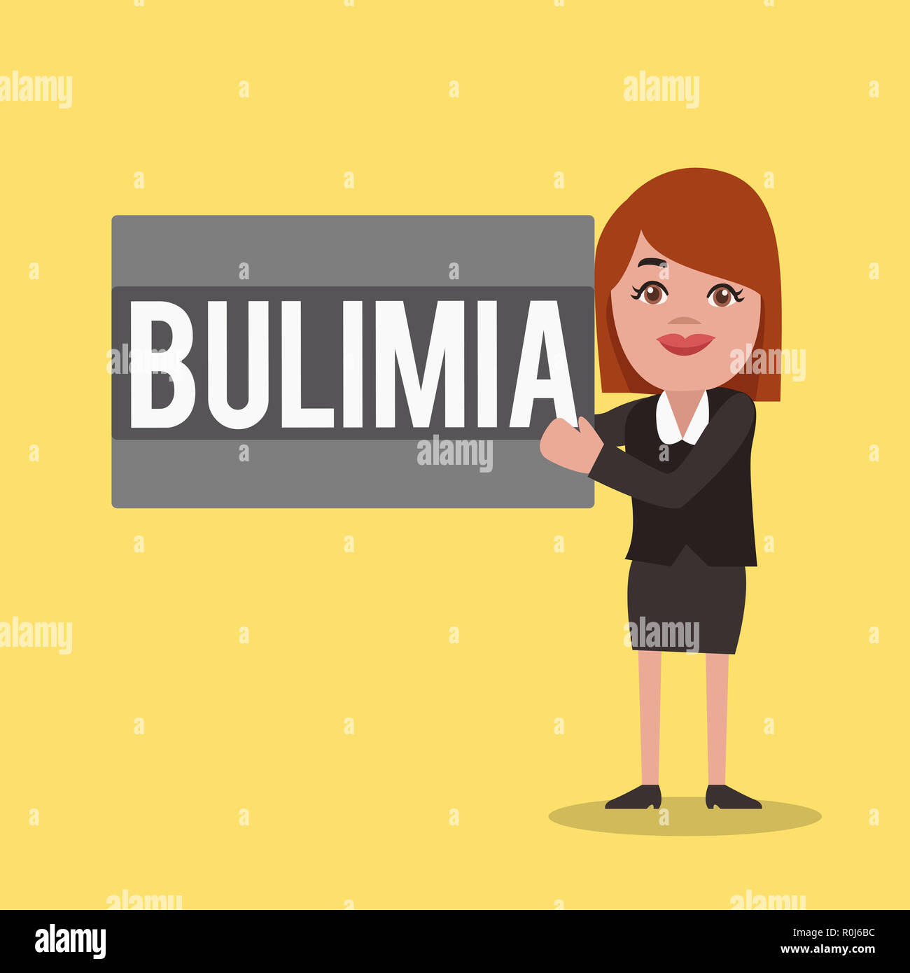 Word writing text Bulimia. Business concept for Extreme obsession of ...