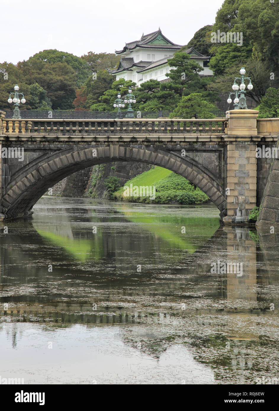 the nijubashi bridge at the imperial palace tokyo japan Stock Photo - Alamy