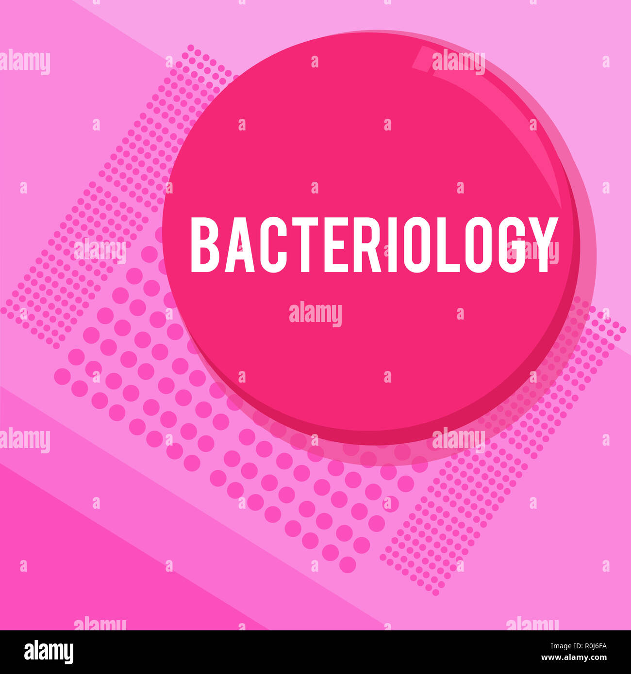 Word writing text Bacteriology. Business concept for Branch of ...