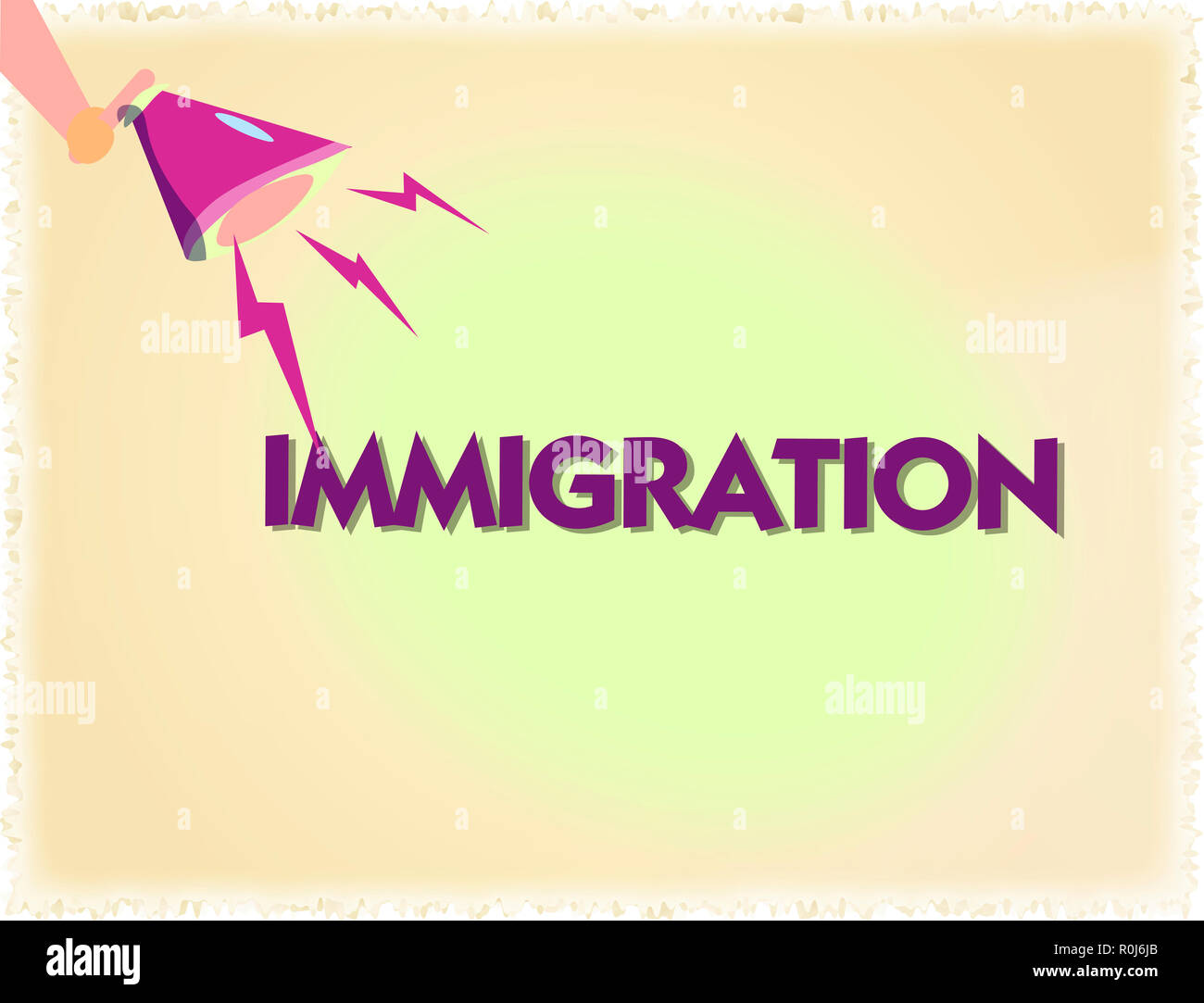 Word writing text Immigration. Business concept for Action of coming to ...