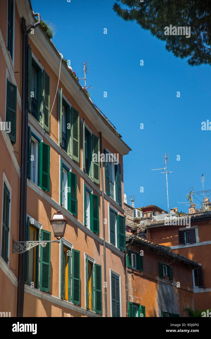 Shuttered window, Rome, Italy Stock Photo - Alamy