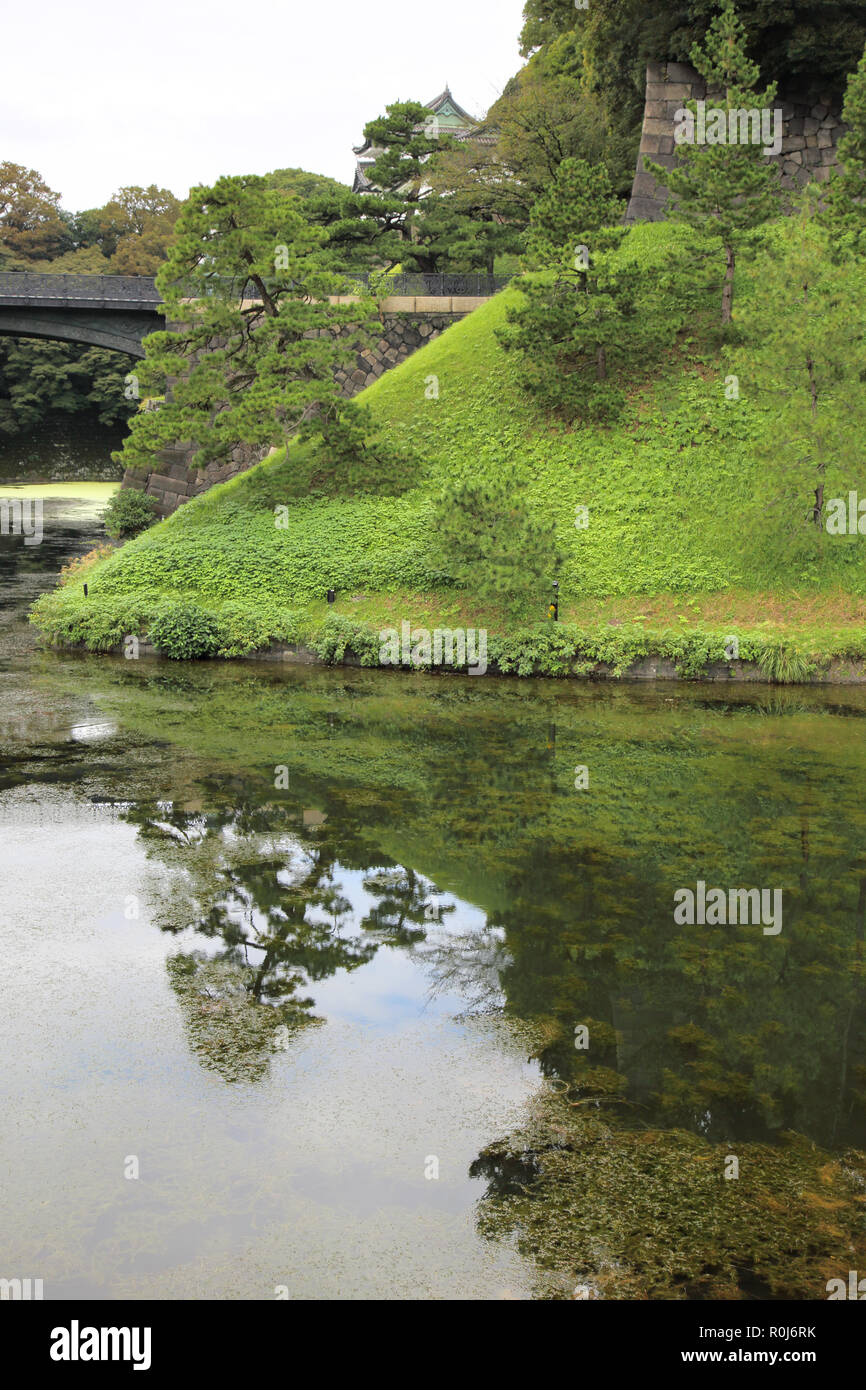the nijubashi bridge at the imperial palace tokyo japan Stock Photo - Alamy