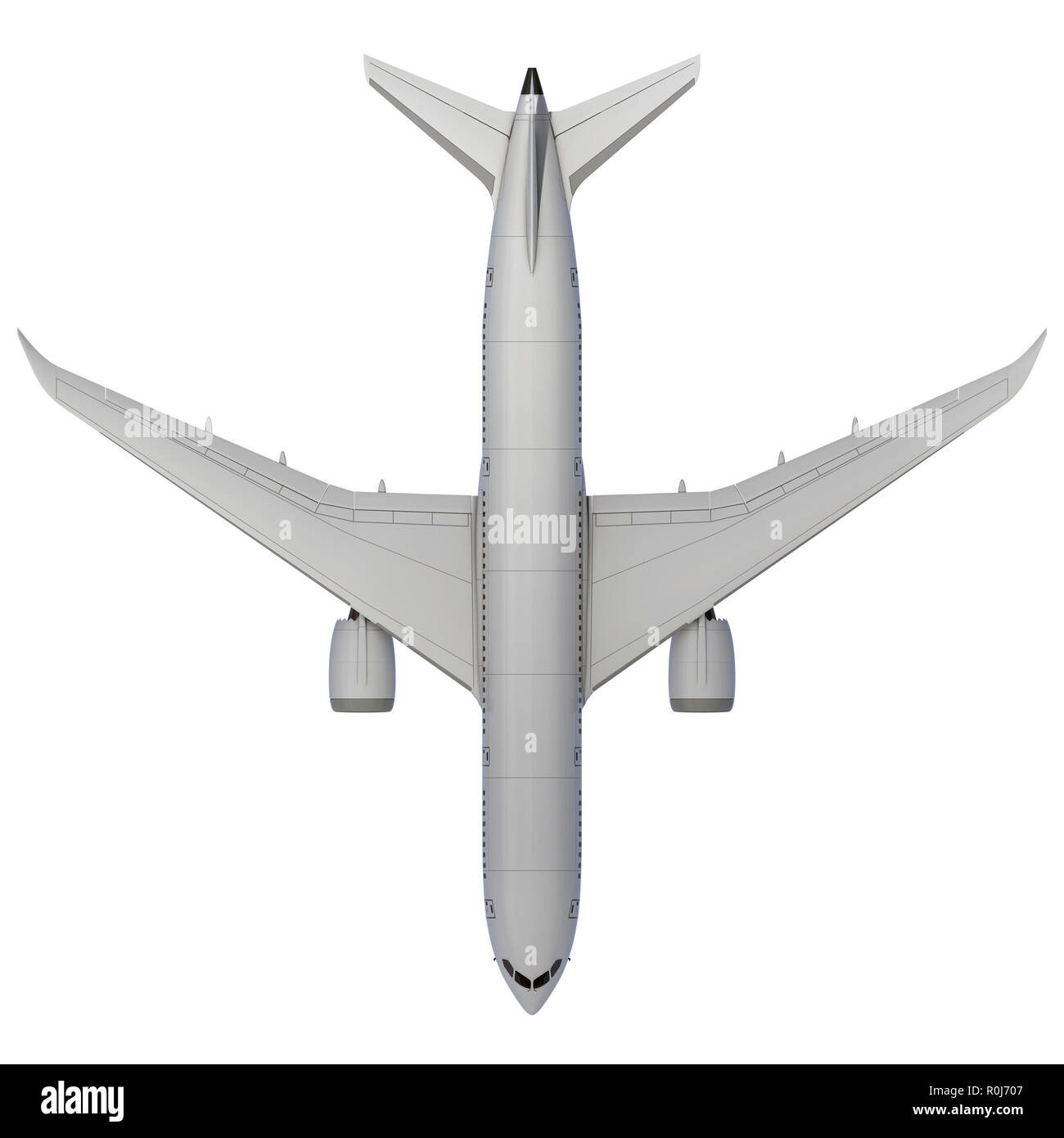 Airplane Wing Top View