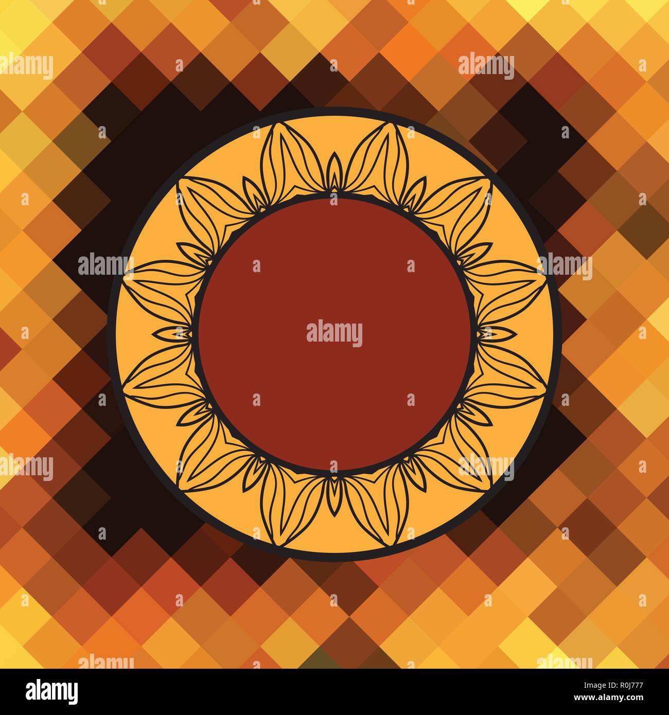 mandala triangle vector Stock Vector Image & Art - Alamy