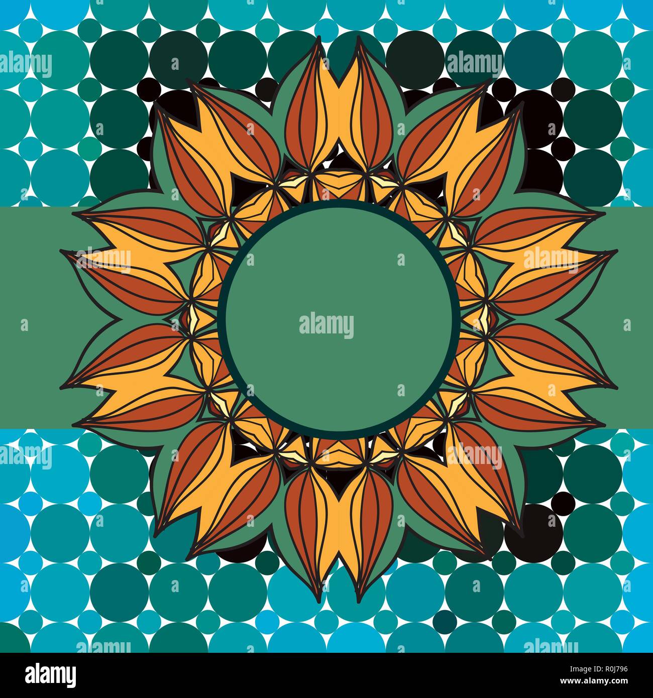 mandala triangle vector Stock Vector Image & Art - Alamy