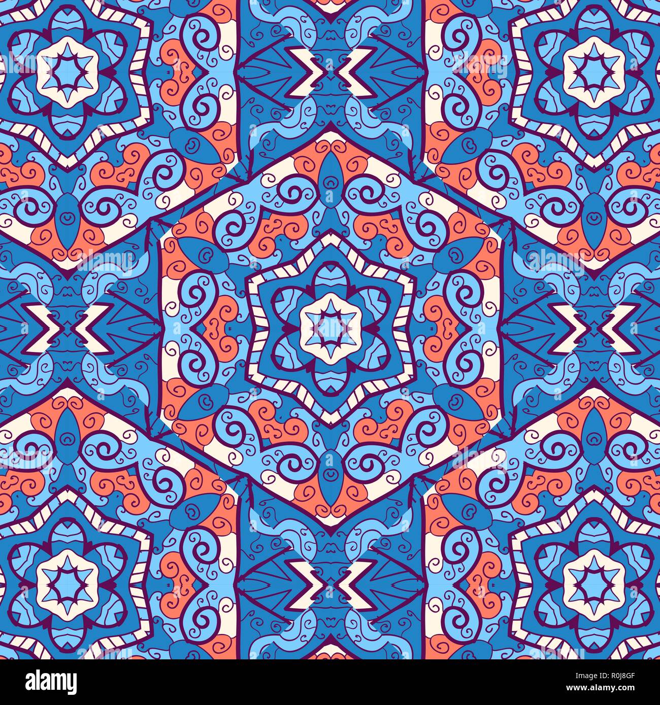 Hexagonal motifs Stock Vector Images - Alamy