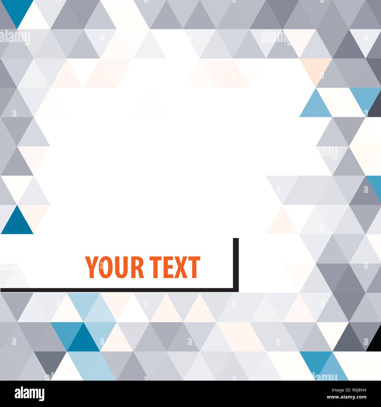 Colorful triangles background frame Stock Vector Image & Art - Alamy