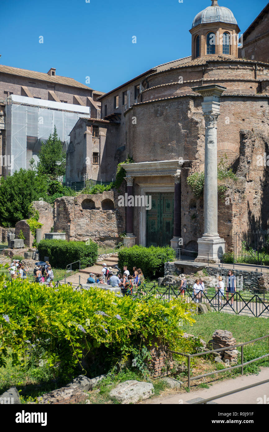 Temple of Romulus, Roman Forum, Rome, Italy Stock Photo - Alamy