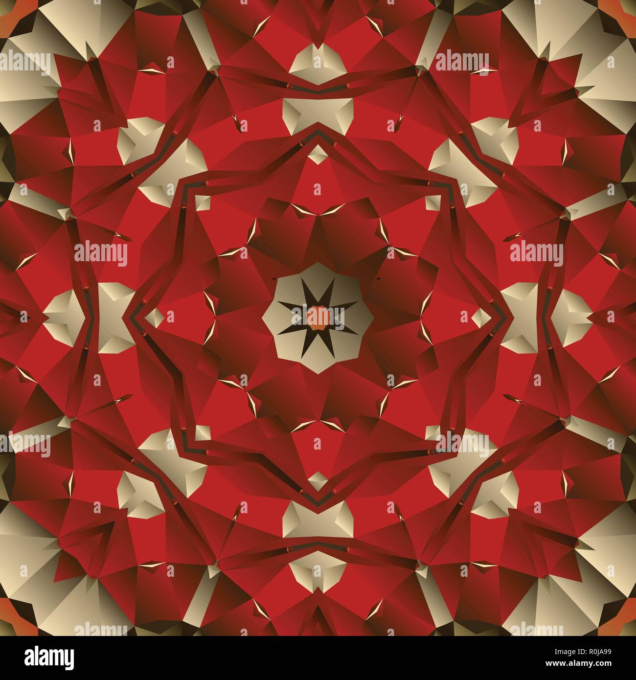 Red seamless mandala vector design Stock Vector Image & Art - Alamy