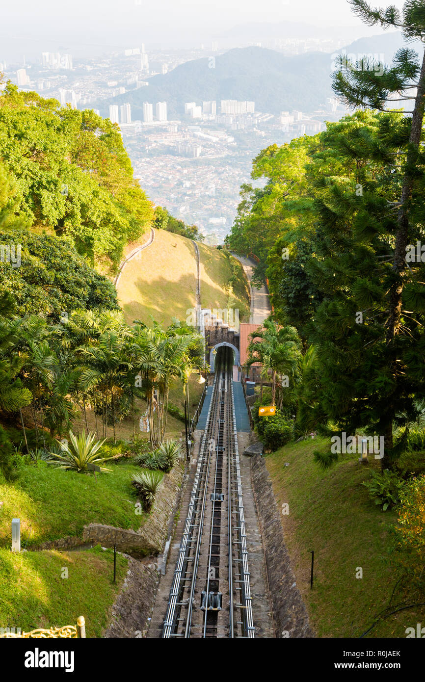 Landscape from Penang Hill on Penang island in Malaysia. Beautiful ...