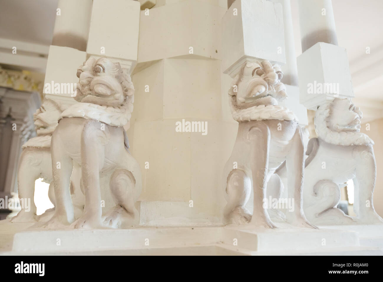 Waterfall hilltop Arulmigu Balathandayuthapani temple on Penang island ...