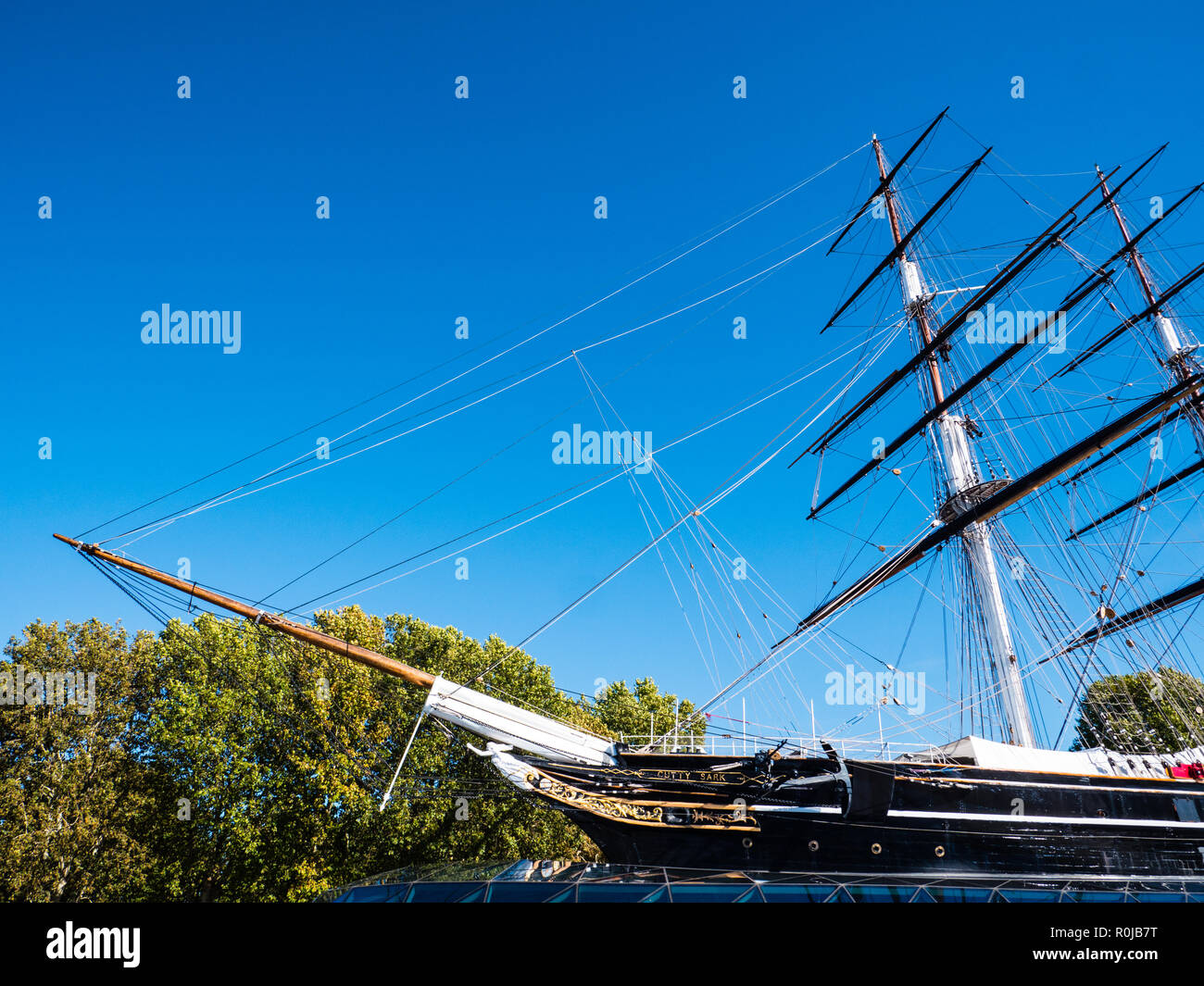 Cutty Sark, British Clipper Ship, Museum ship, Greenwich, London ...