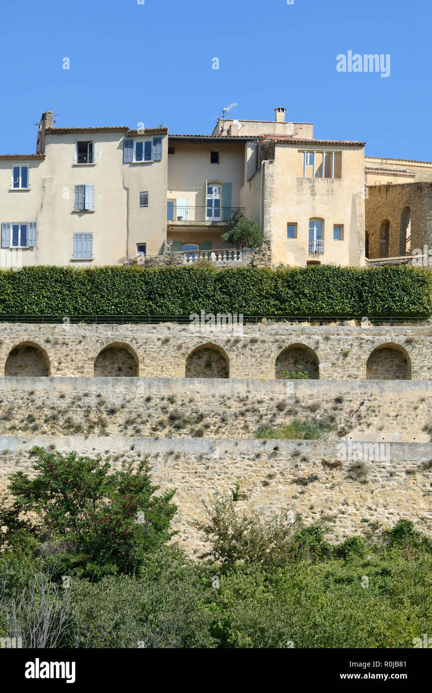 Perched Village of Lauris, Overlooking the Durance Valley, in the ...
