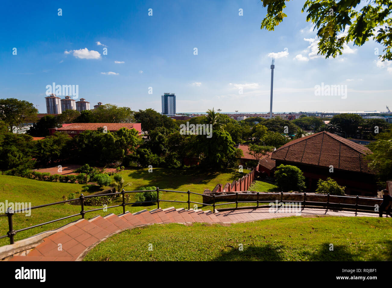 Beautiful colonial architecture of Malacca city in Malaysia. Beautiful ...