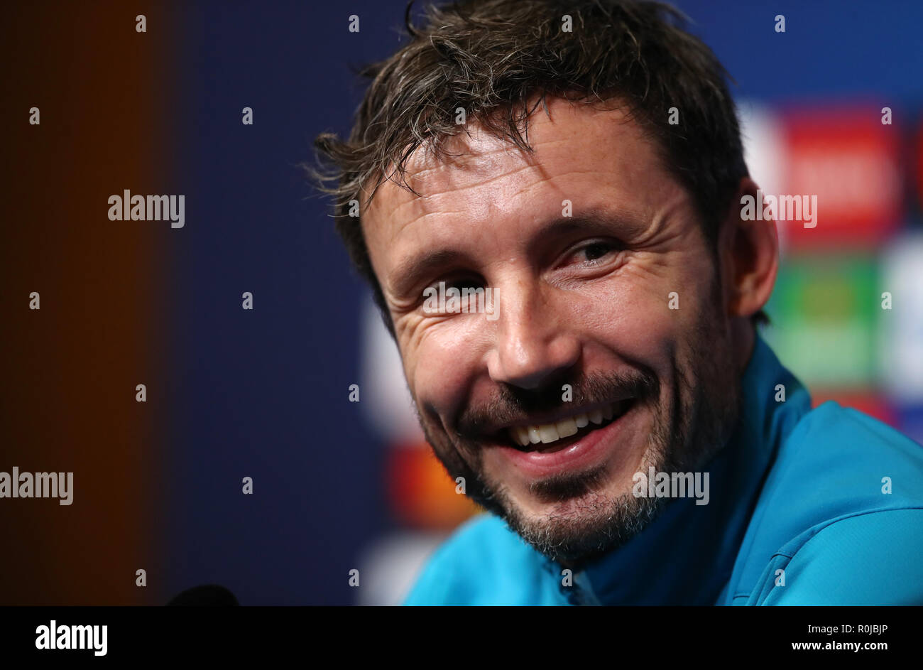 PSV Eindhoven manager Mark Van Bommel during a press conference at ...
