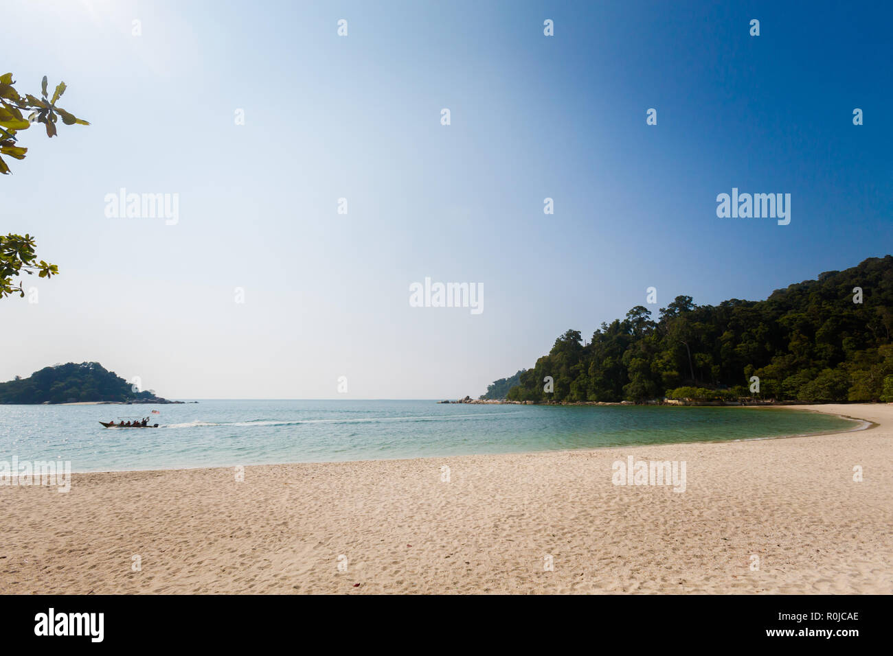 Teluk Nipah coral beach on Pangkor island in Malaysia. Beautiful ...